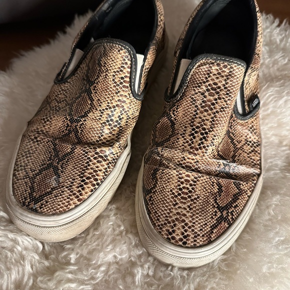 Vans | Shoes | Vans Snake Print Slipon Sneakers | Poshmark